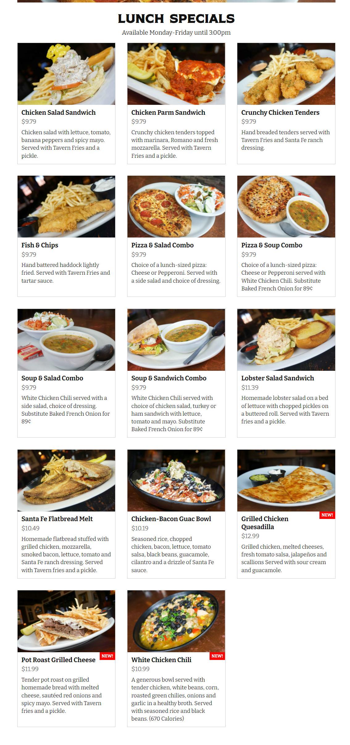 Menu for CopperTop Tavern Vestal in Vestal, NY | Sirved