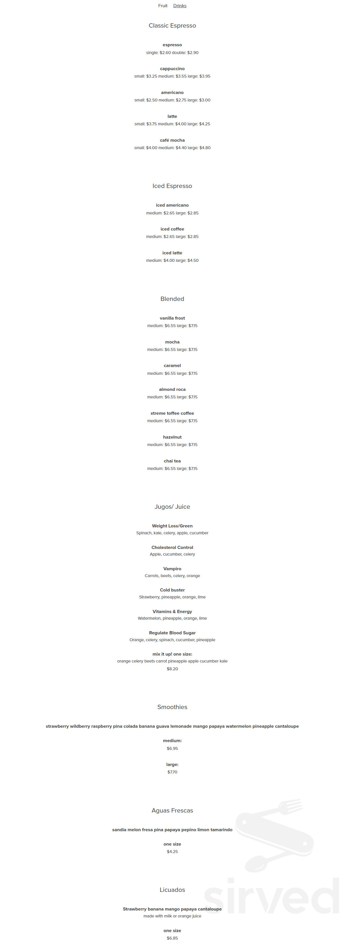 Country Boy Brewing menu in Lexington, Kentucky, USA