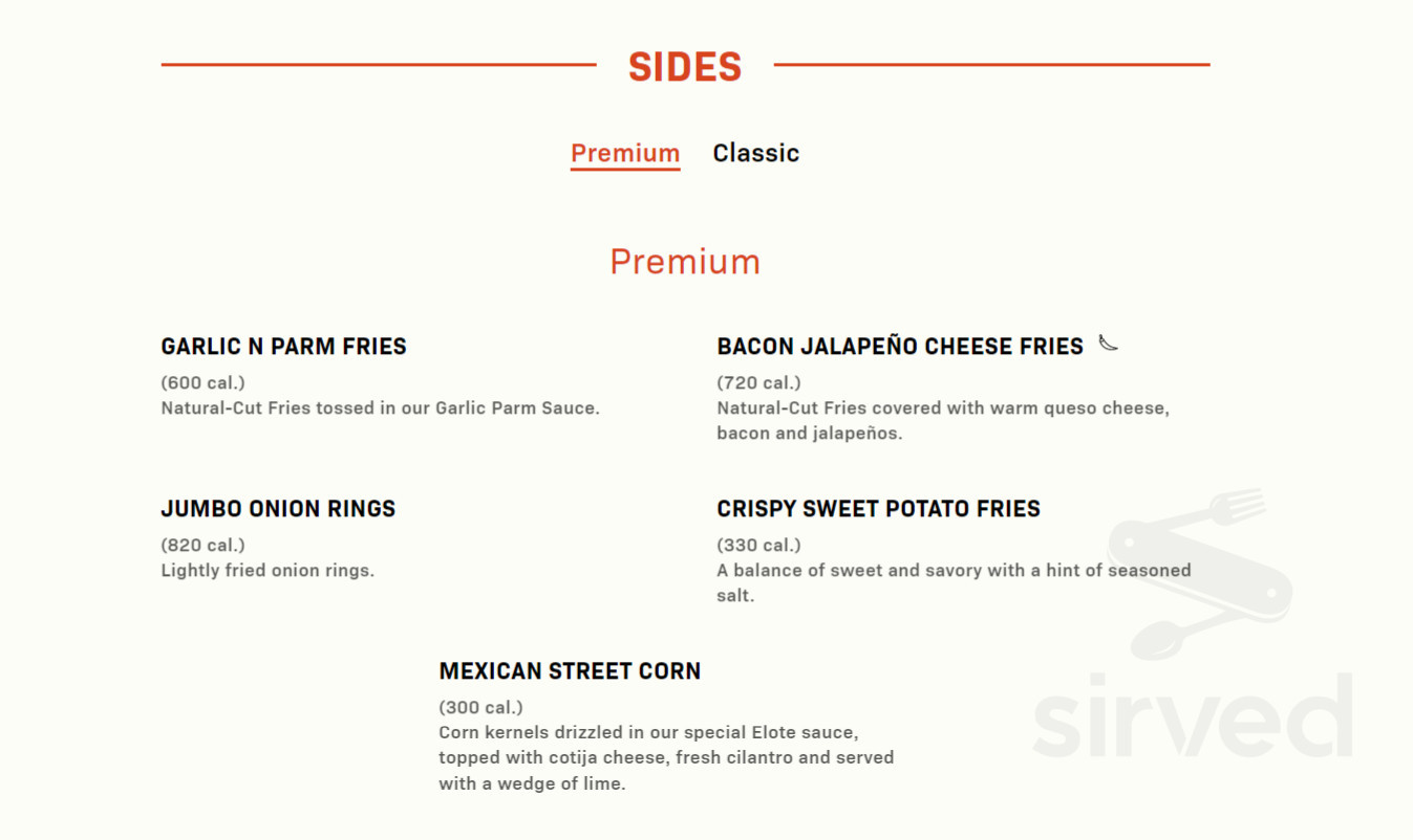 Hurricane Grill & Wings menus in Newburgh, New York, United States