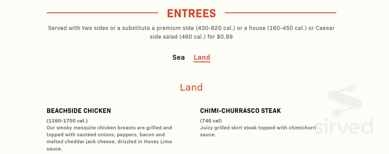 Hurricane Grill & Wings menus in Newburgh, New York, United States