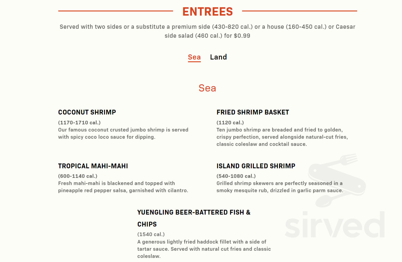 Hurricane Grill & Wings menus in Newburgh, New York, United States