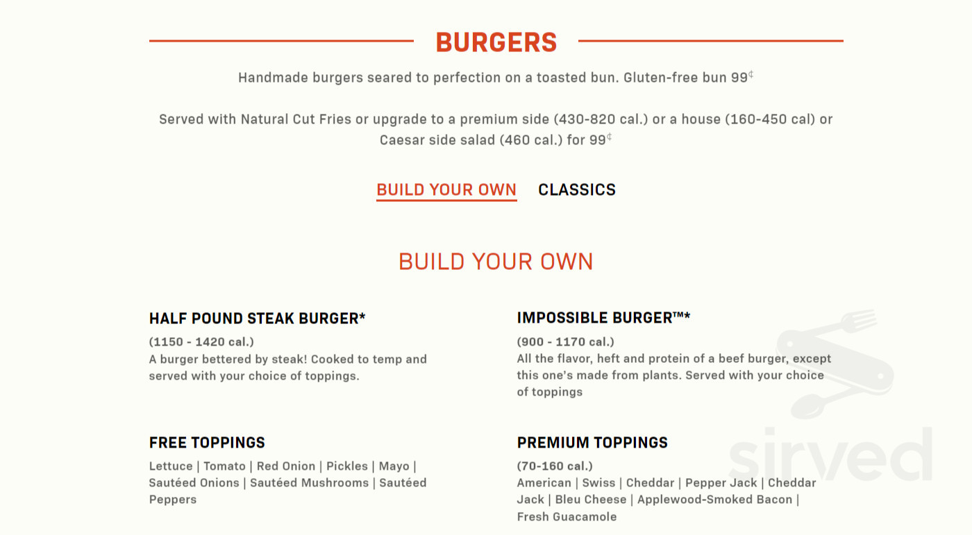 Hurricane Grill & Wings menus in Newburgh, New York, United States