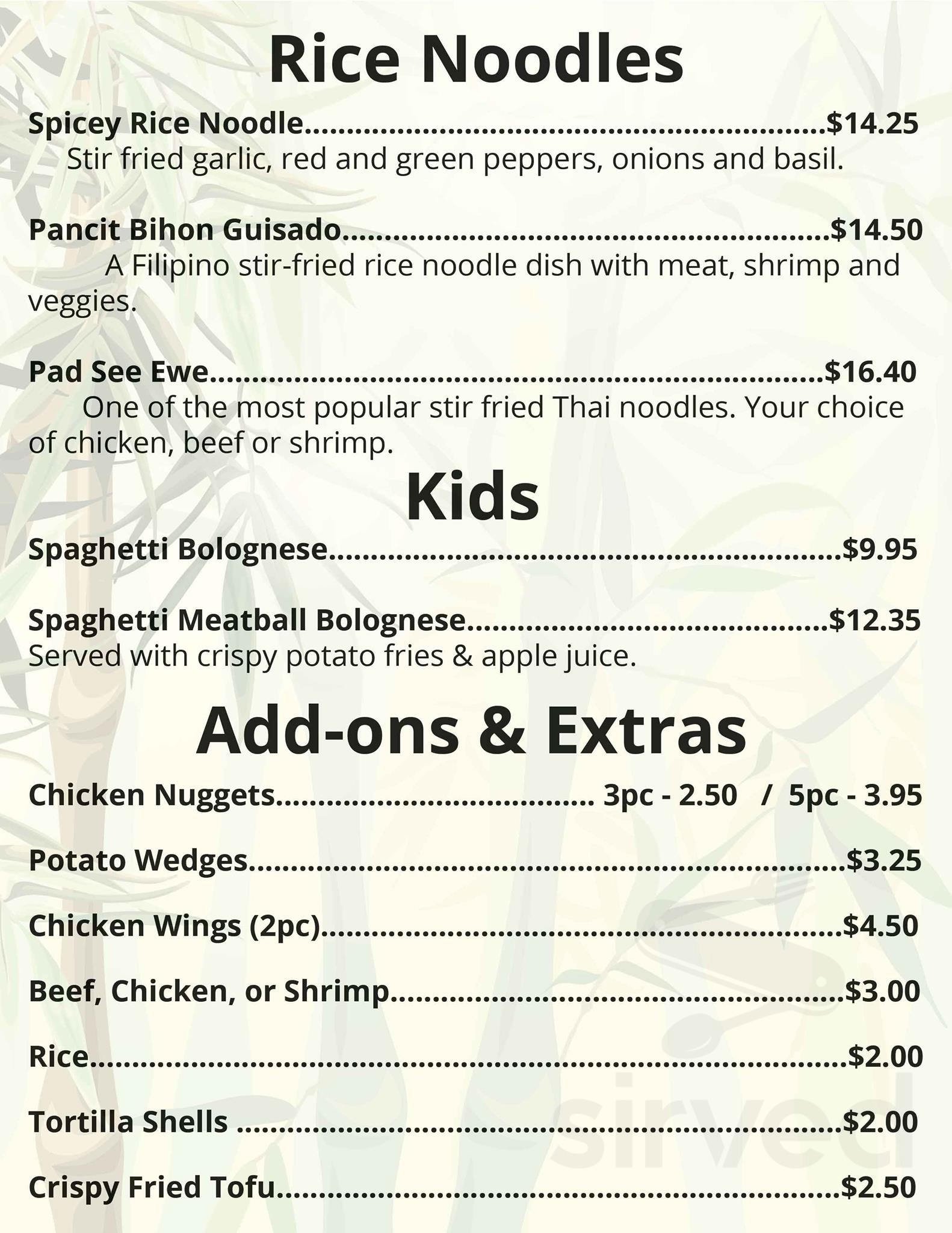Wowo Asian Home Style Cooking menus in Corner Brook, Newfoundland and ...