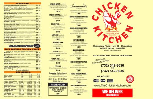 Chicken Kitchen menu in Shrewsbury, New Jersey, USA