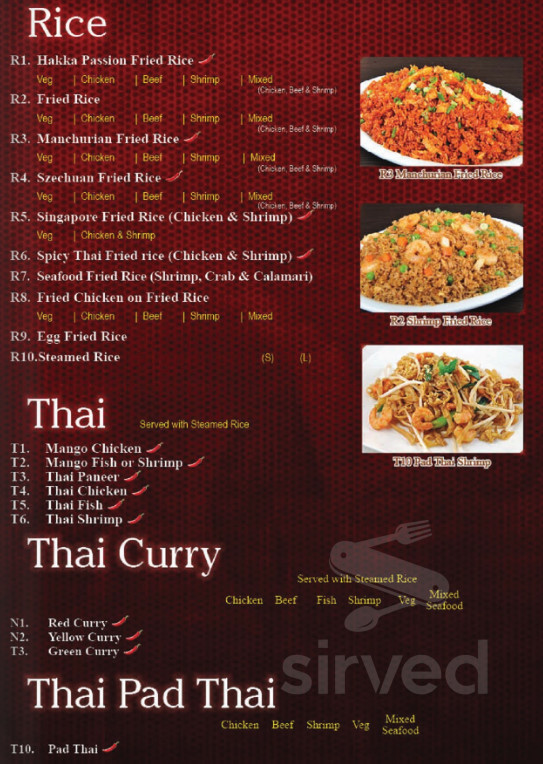 Hakka Passion menu in Ajax, Ontario, Canada