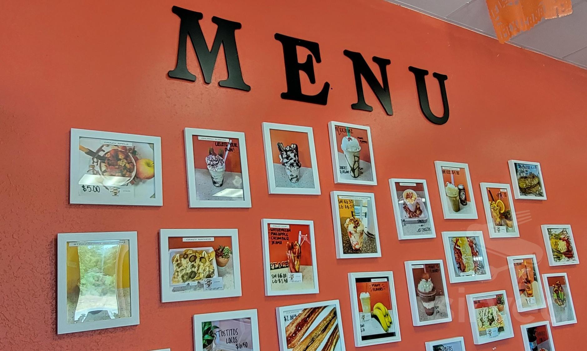 Menu for Crazy Mango in Azle, TX | Sirved