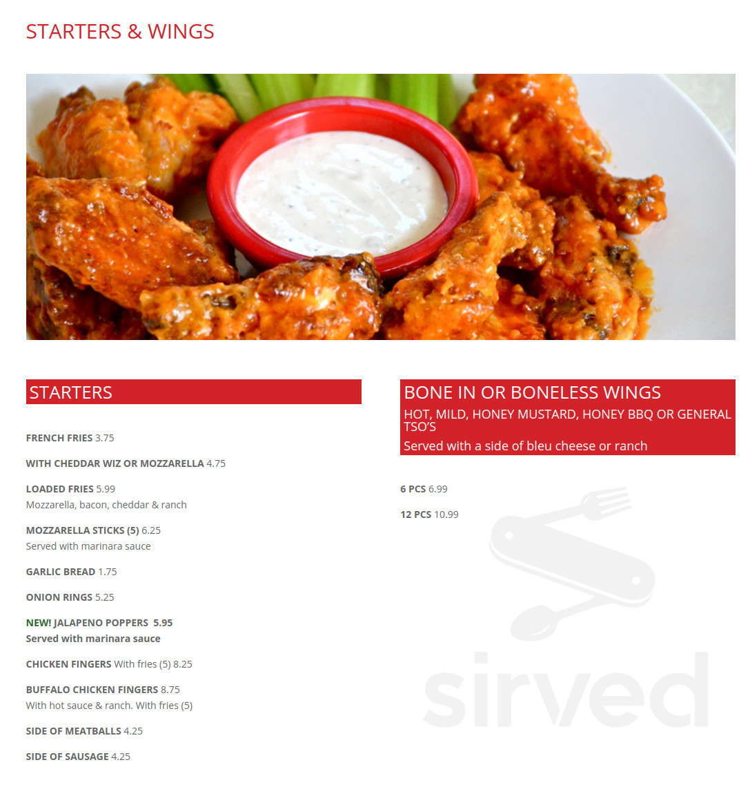 Menu - Havertown PA's Bravo Pizza Of Havertown | Sirved