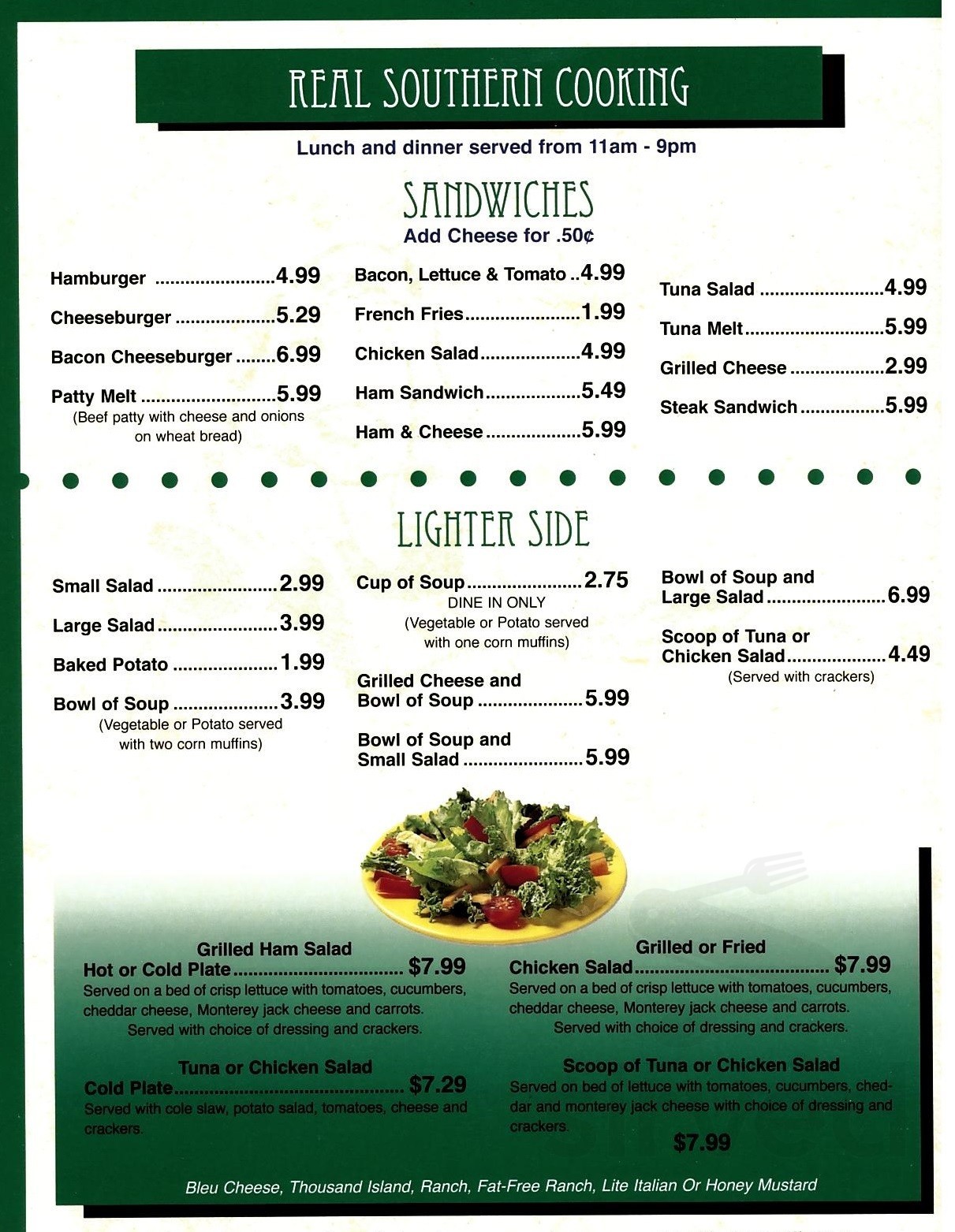 Mama Penn's Restaurant menu in Anderson, South Carolina, USA