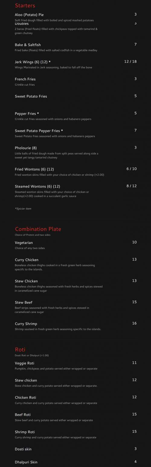 De Island Hut menu in Binghamton, New York, USA