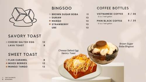 Da Vien Coffee menu in Westminster, California, USA