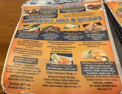 Longnecks Sports Grill menu in Hebron, Kentucky, USA