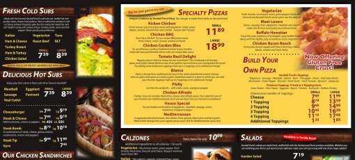 Menu for Kendall Pond Pizza Restaurant - Windham, NH | Sirved