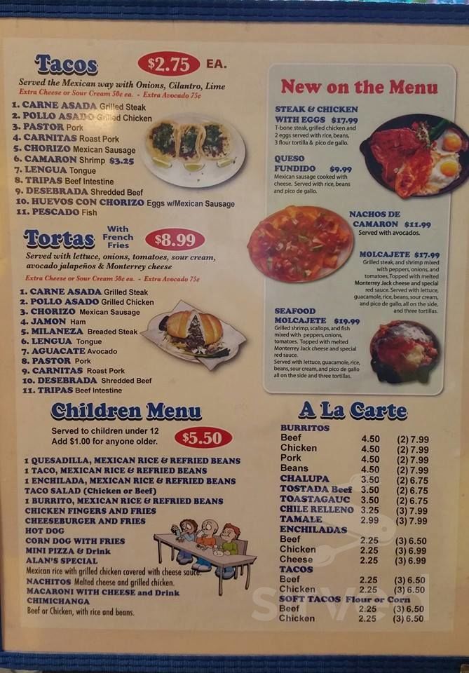 Los Ranchitos Mexican Restaurant Kewanee menu in Kewanee, Illinois, USA