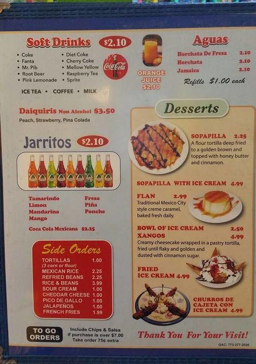 Los Ranchitos Mexican Restaurant Kewanee menu in Kewanee, Illinois, USA