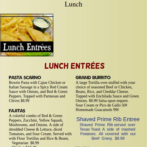 Rodeside Grill menu in Windsor, Wisconsin, USA