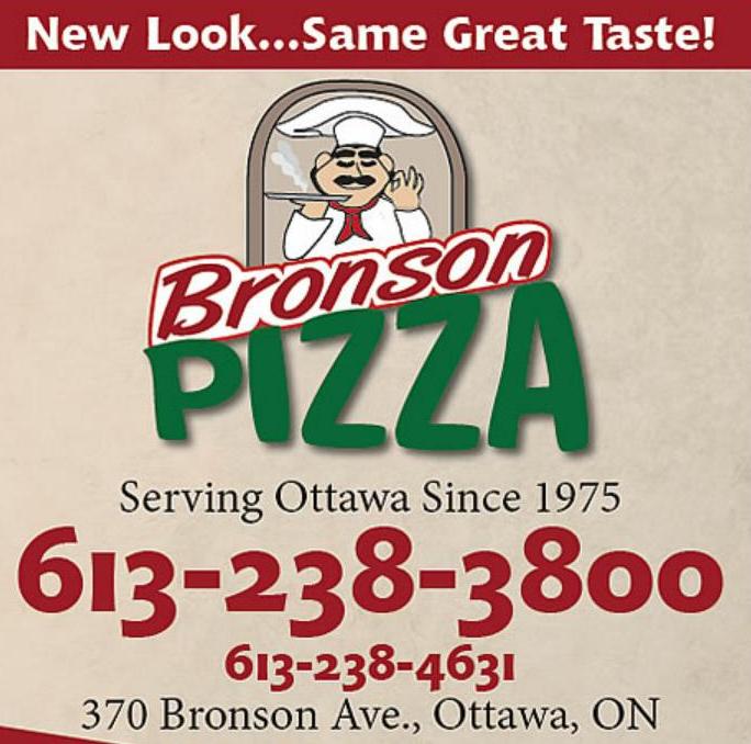 Menu for Bronson Pizza in Ottawa, ON | Sirved