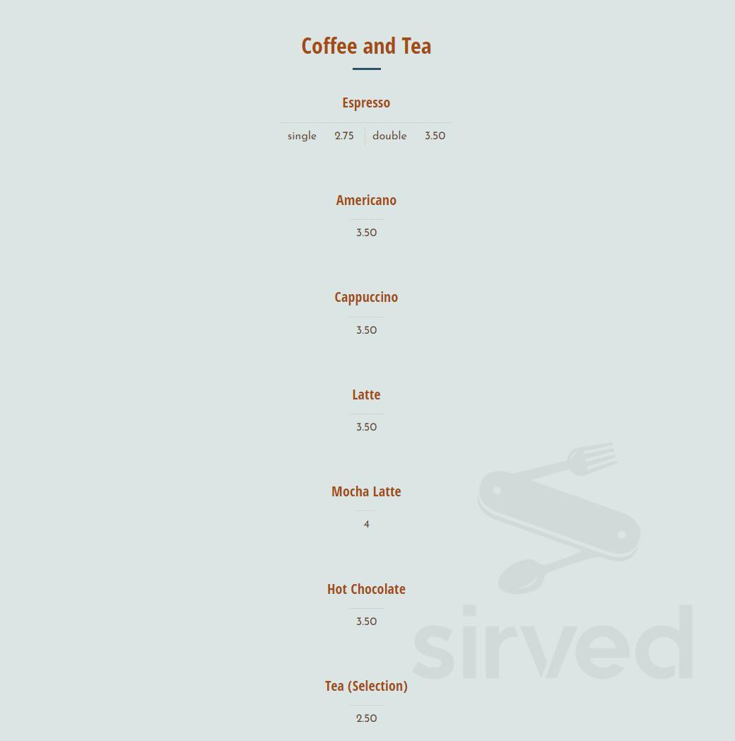 Butter Bar and Kitchen menu in Burlington, Vermont, USA