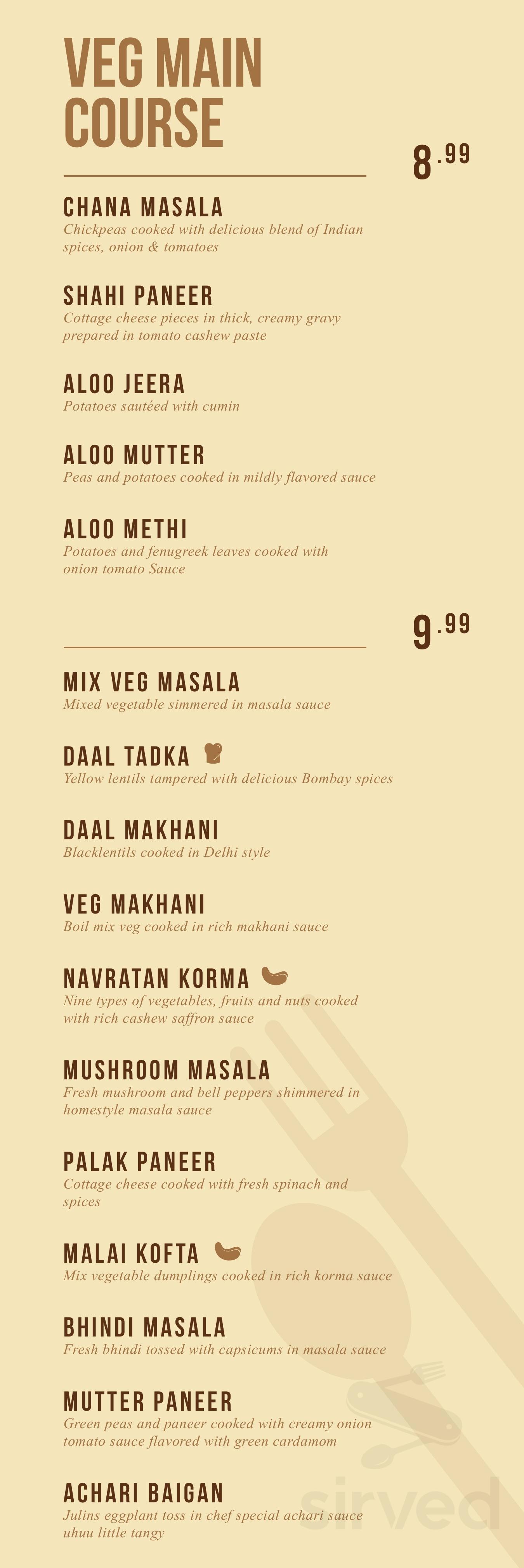 Daal Roti Oakville menus in Oakville, Ontario, Canada