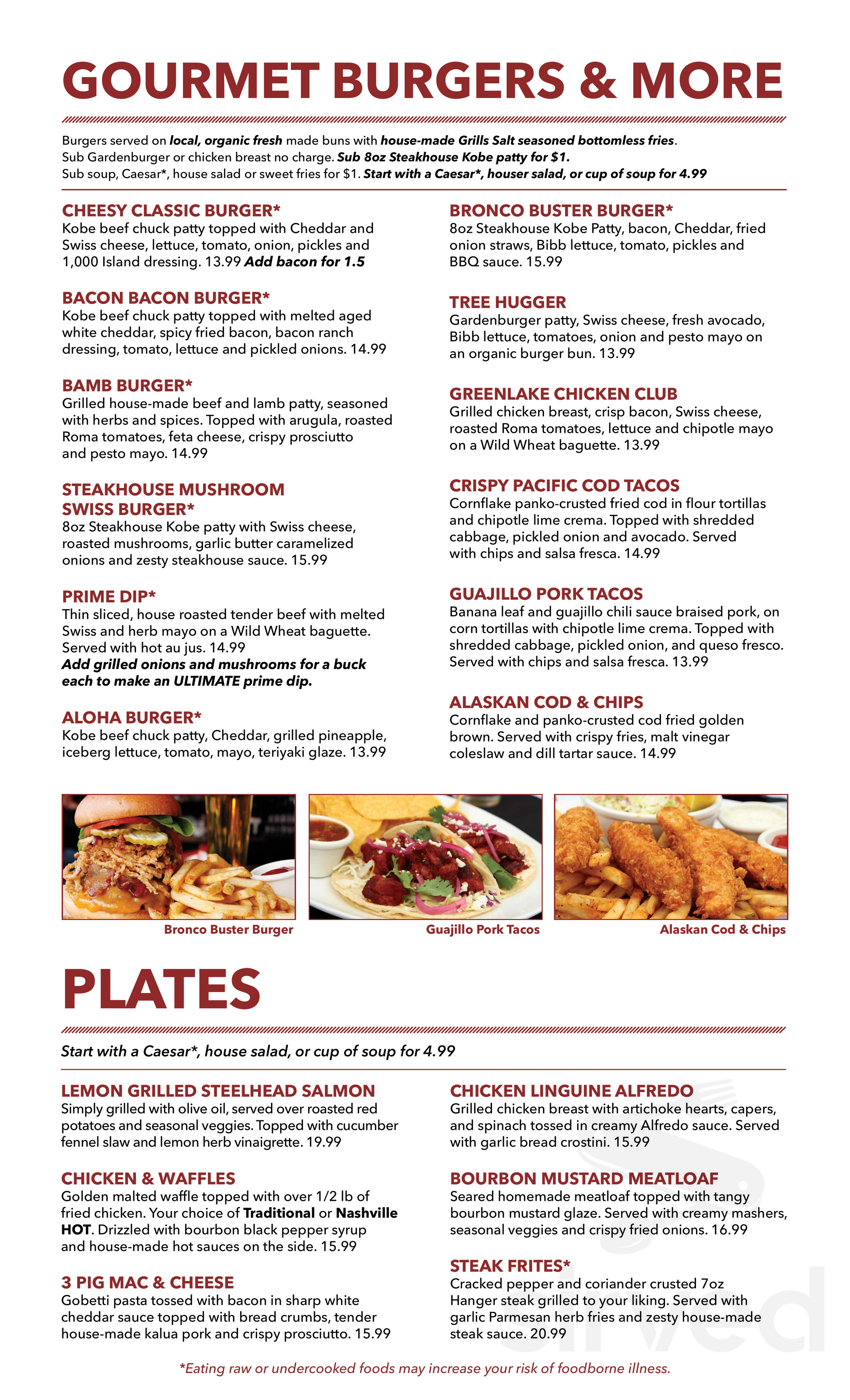 Lake Forest Bar and Grill menus in Lake Forest Park, Washington, United ...