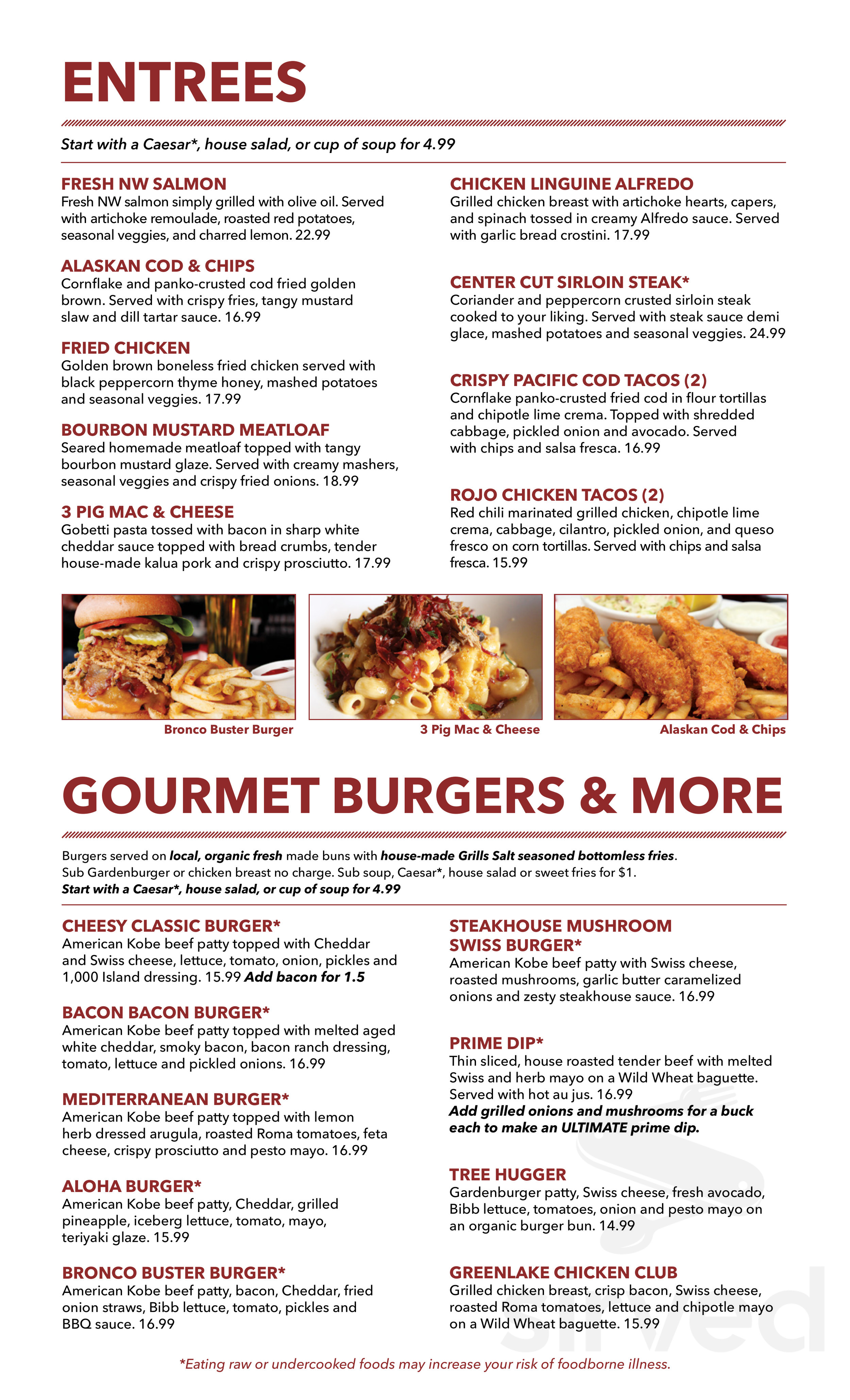 Lake Forest Bar and Grill menus in Lake Forest Park, Washington, United ...