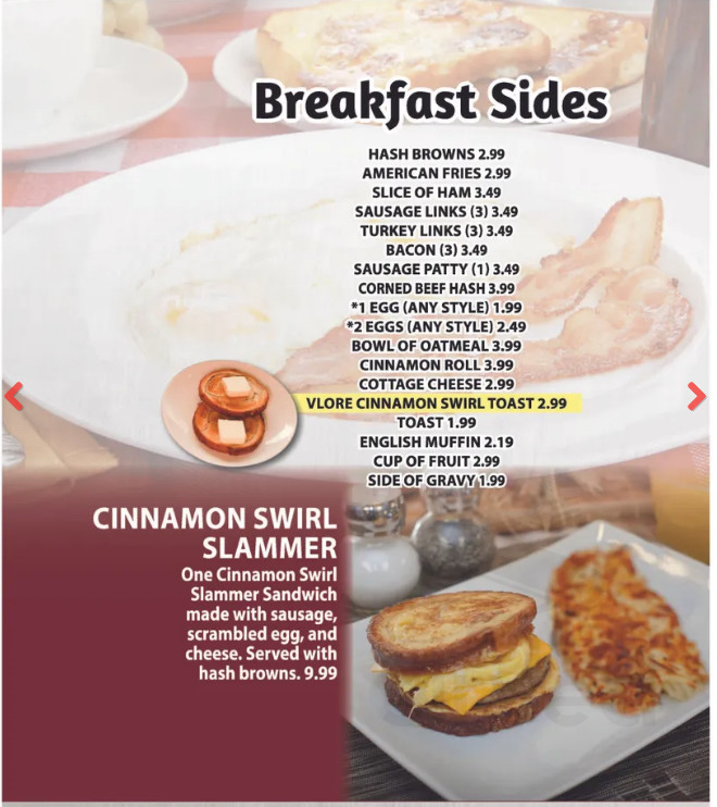 Gilbert Street Cafe menu in Danville, Illinois, USA