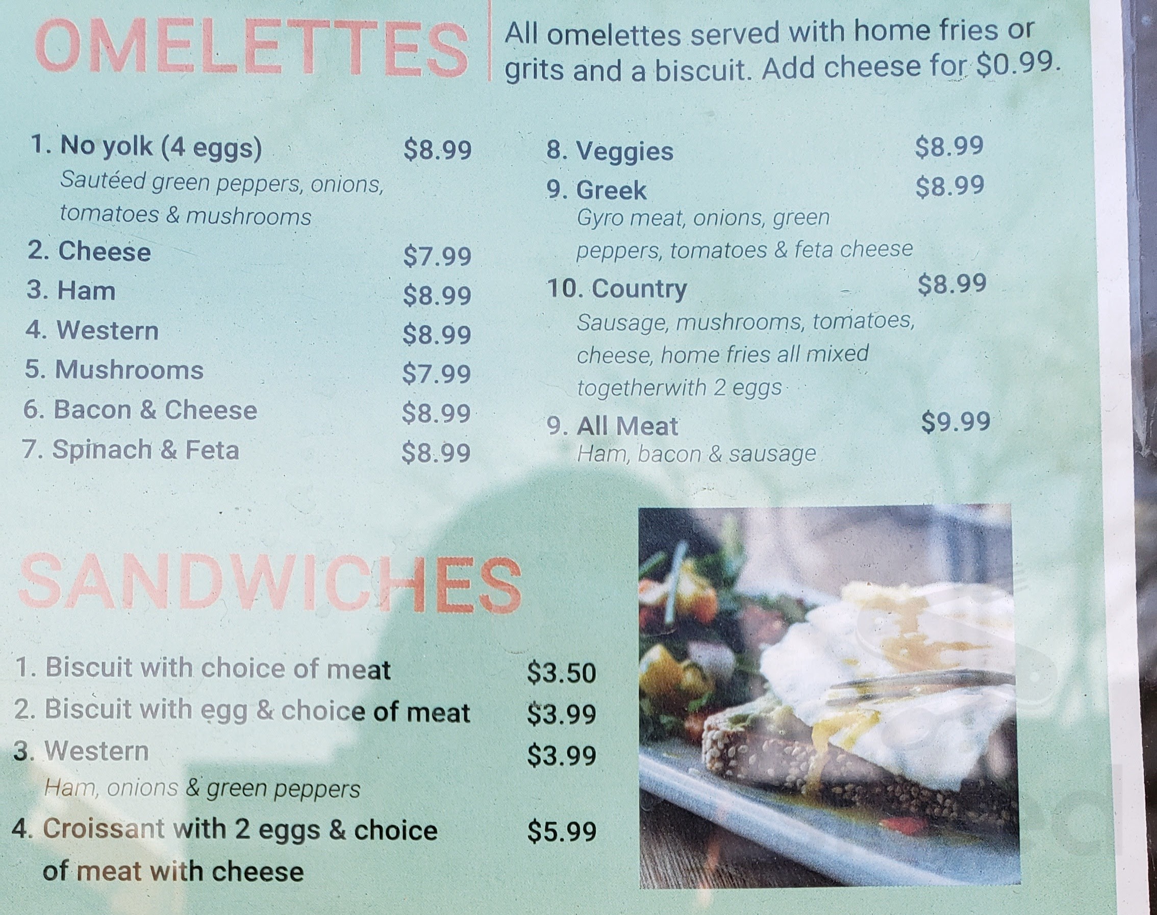 Old Town Deli menu in Alexandria, Virginia, USA