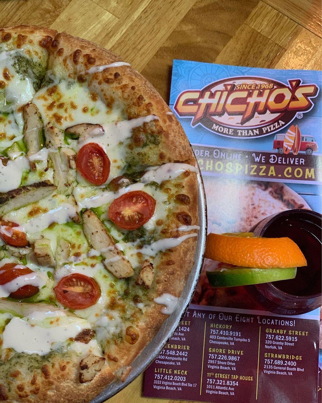 Chicho's Pizza Strawbridge menu in Virginia Beach, Virginia, USA