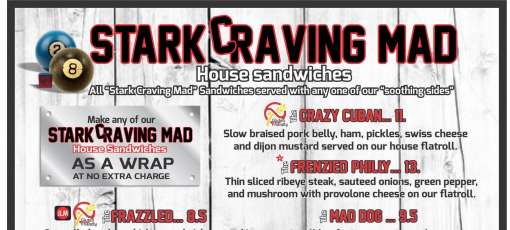 Menu for The Mad Apple Burger & Billiard Co. in Appleton, WI | Sirved