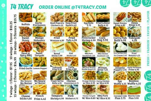 T4 | Tea For U menu in Tracy, California, USA