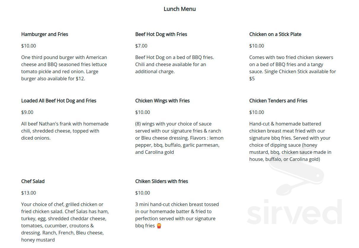 Hangry Hut menu in Jasper, Tennessee, USA