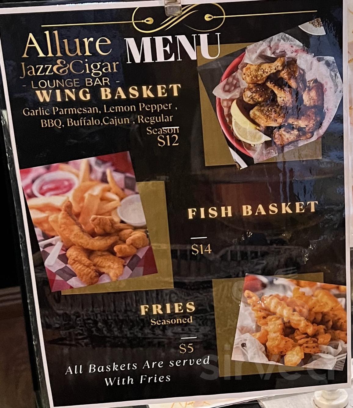 Allure Jazz & Cigar Lounge Bar menus in DeSoto, Texas, United States