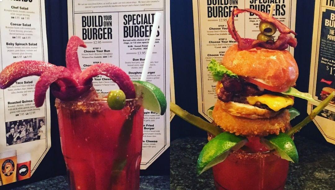 The Burger Don menu in Sault Ste. Marie, Ontario, Canada