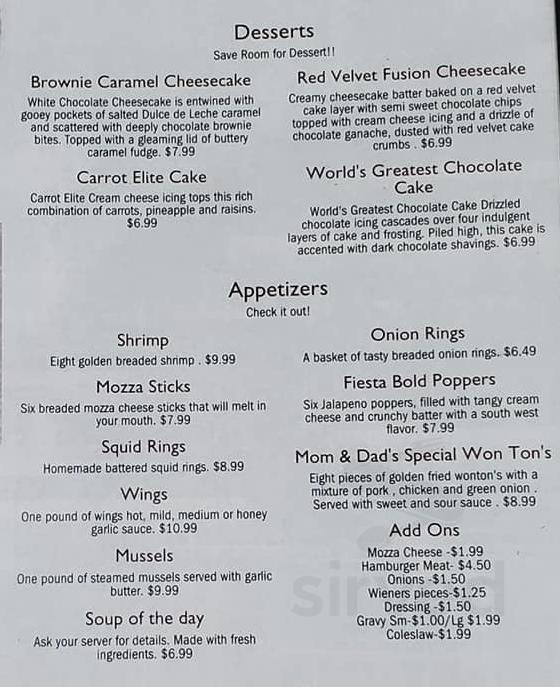 Badger Diner Bar and Grill menus in Grand Falls-Windsor, Newfoundland ...