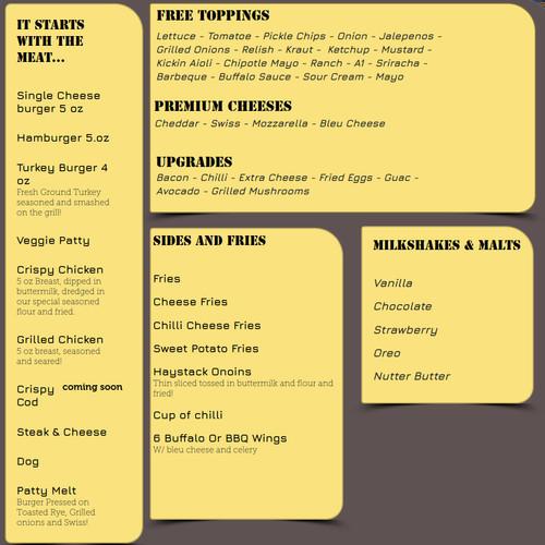 POW! BURGER YORKTOWN HEIGHTS menu in Yorktown Heights, New York, USA