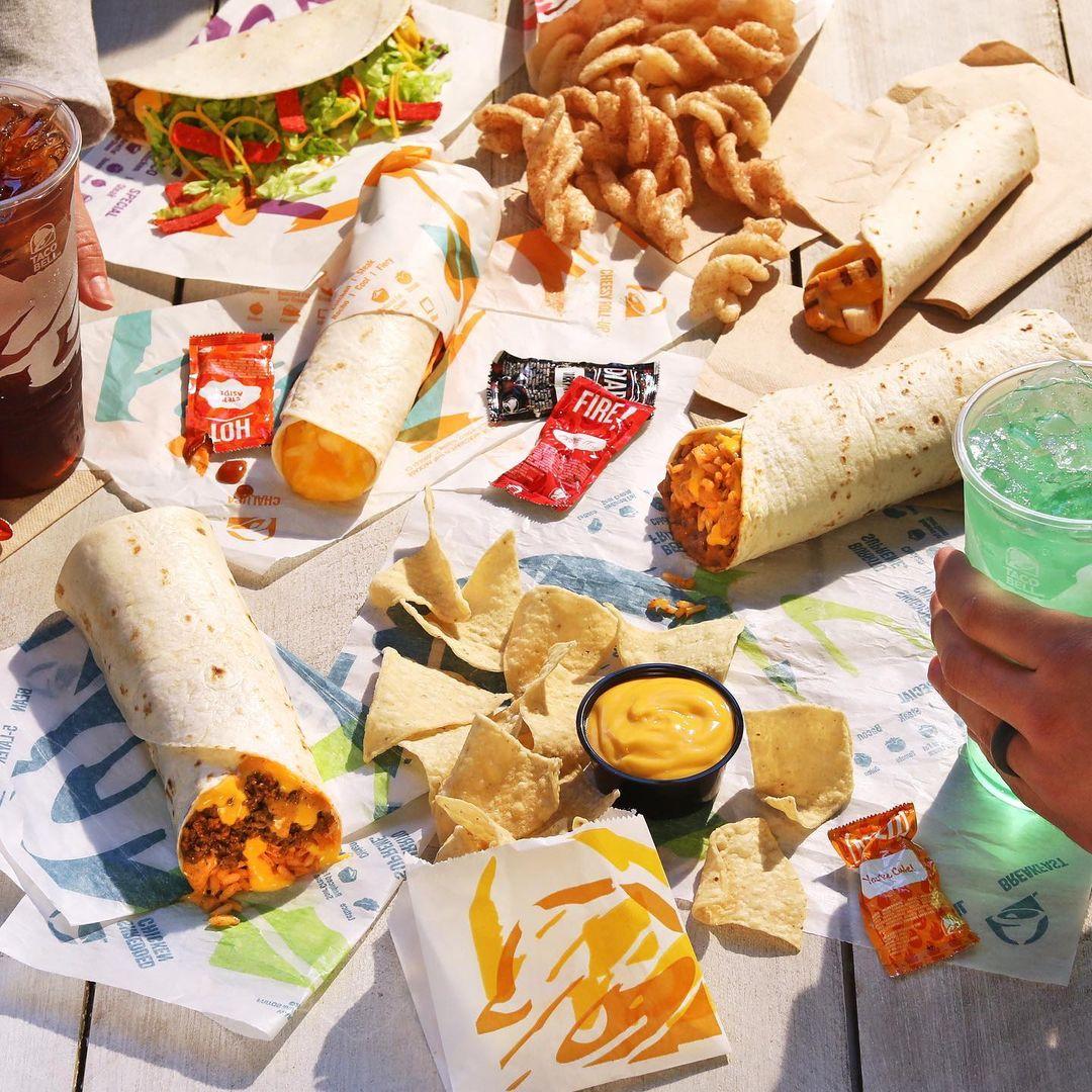 Taco Bell menu in Sydney, Nova Scotia, Canada