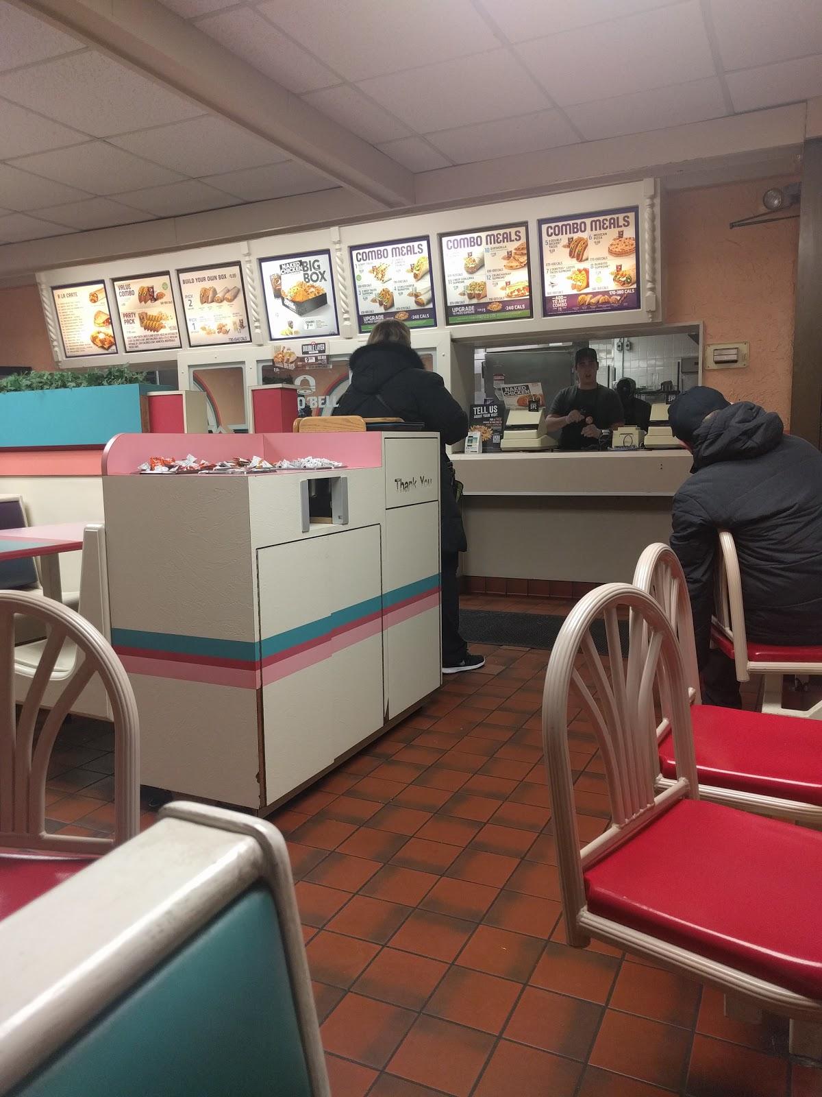 Taco Bell menu in Hamilton, Ontario, Canada