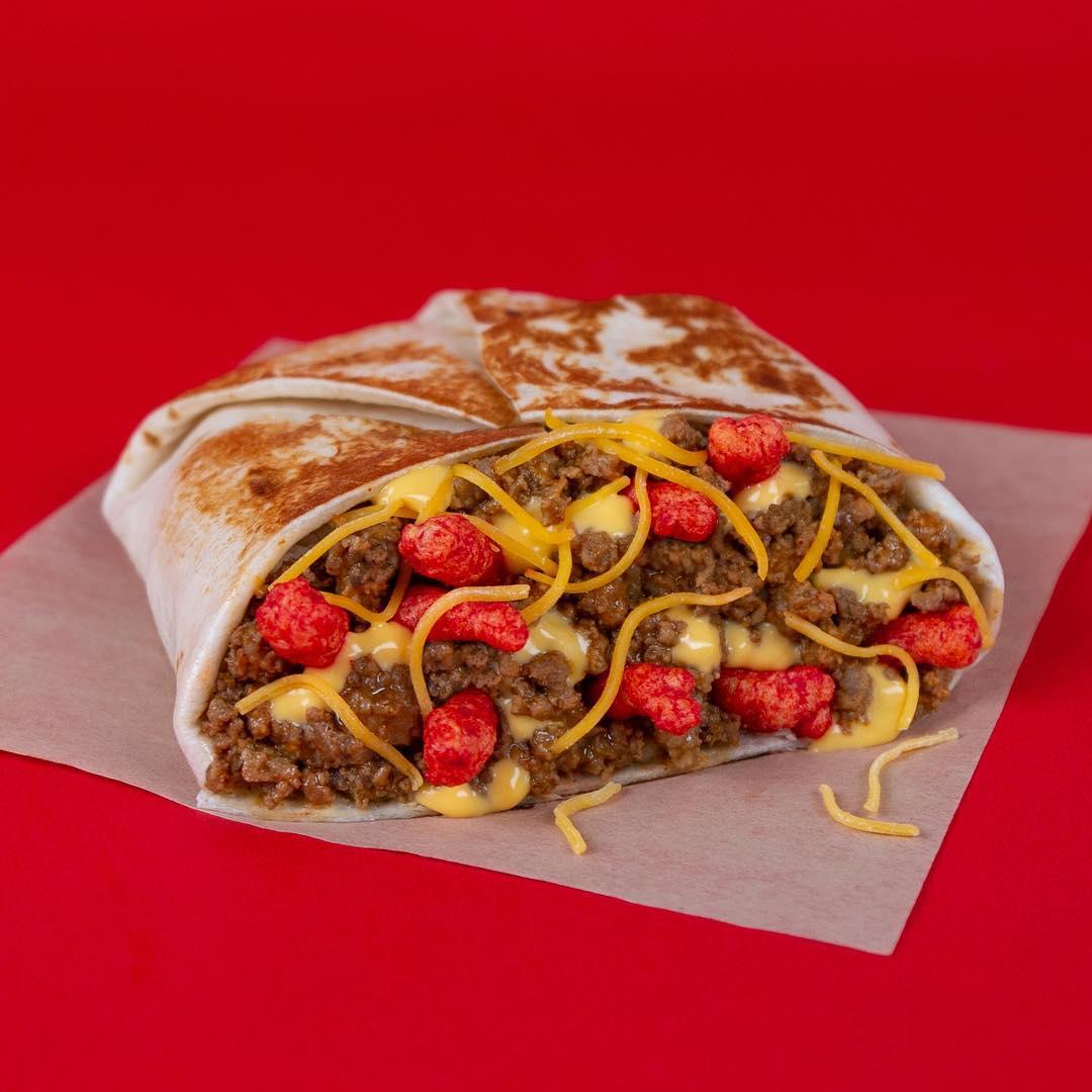 Taco Bell menu in Chicago, Illinois, USA