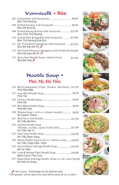 Ha Long Bay Restaurant menu in St. Petersburg, Florida, USA