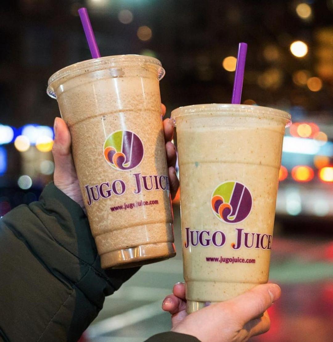 Jugo Juice menu in Toronto, Ontario, Canada