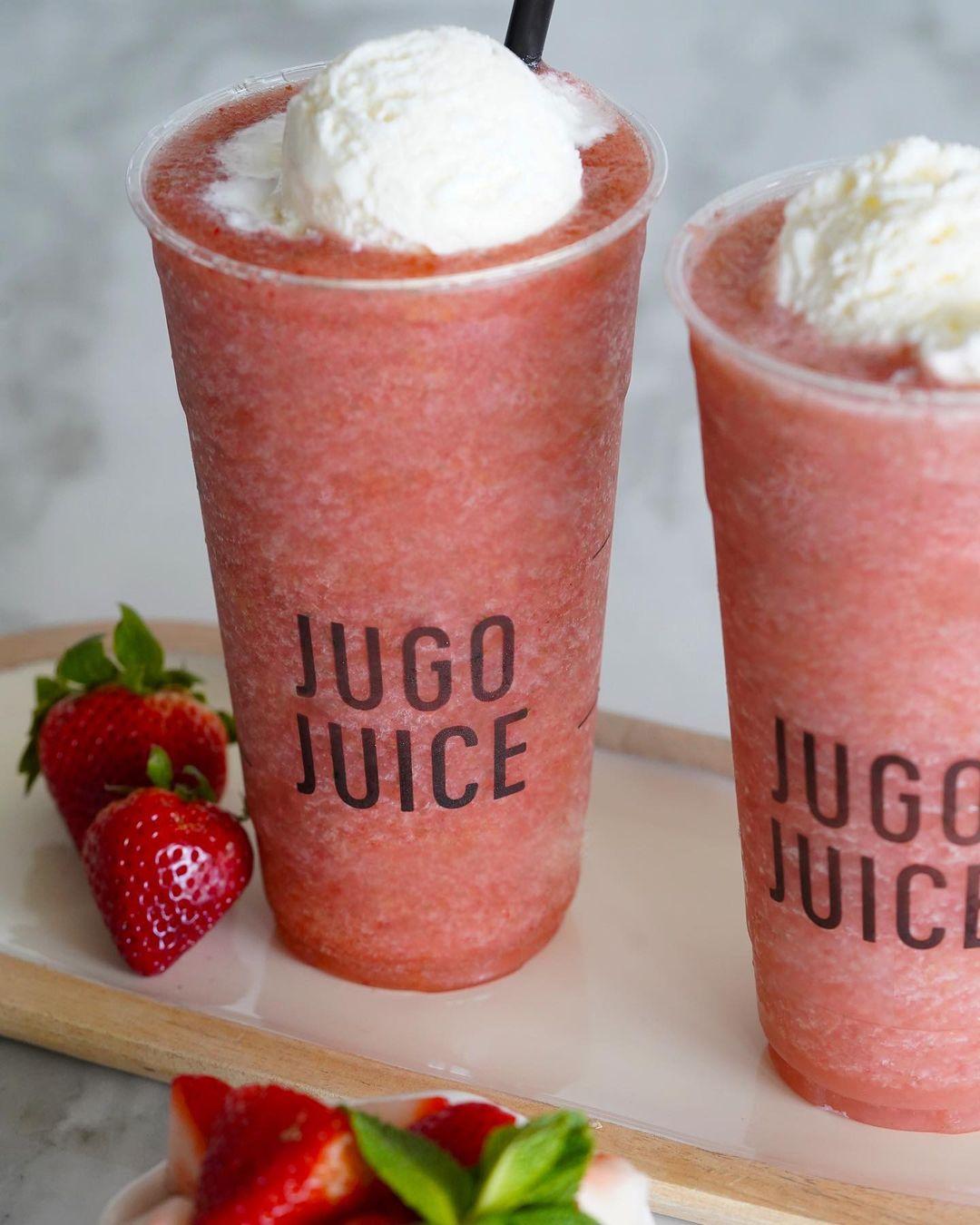 Jugo Juice menu in Toronto, Ontario, Canada