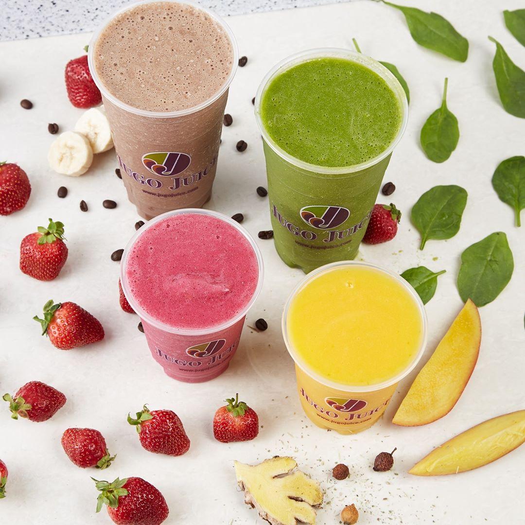 Jugo Juice menu in Toronto, Ontario, Canada