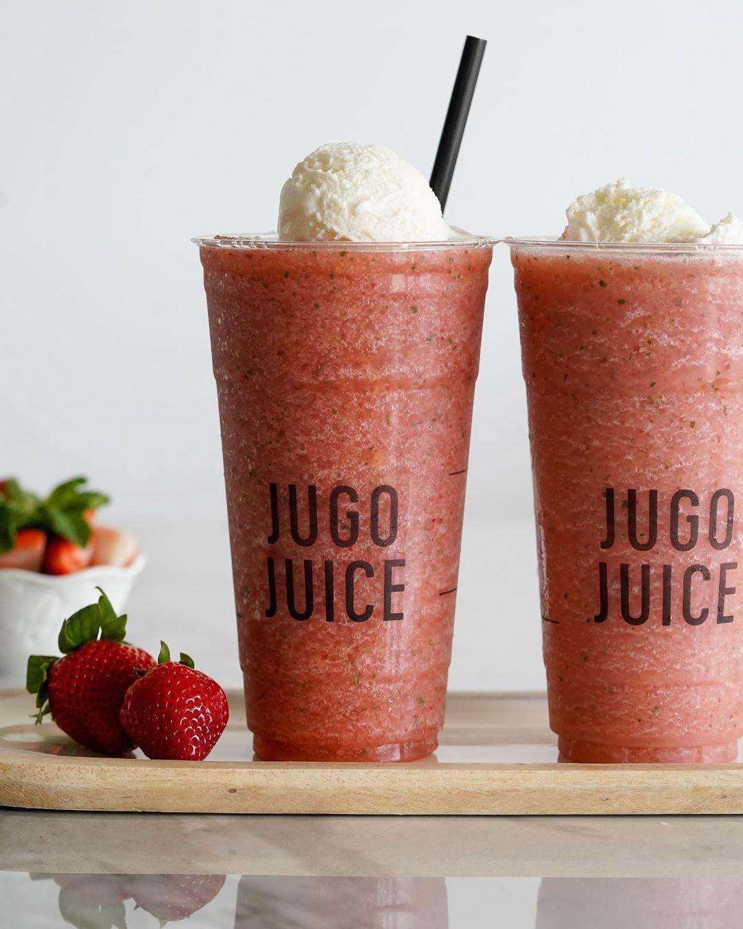 Jugo Juice menu in Toronto, Ontario, Canada