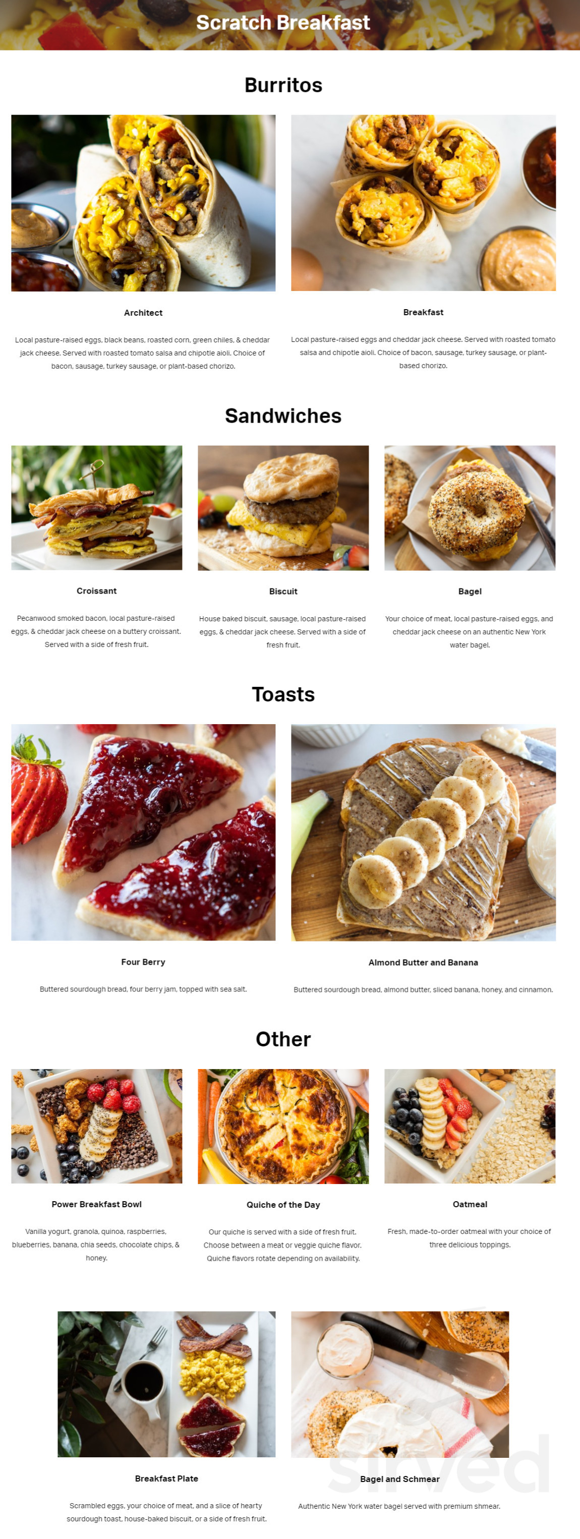 Architect Coffee Co. menu in Springfield, Missouri, USA