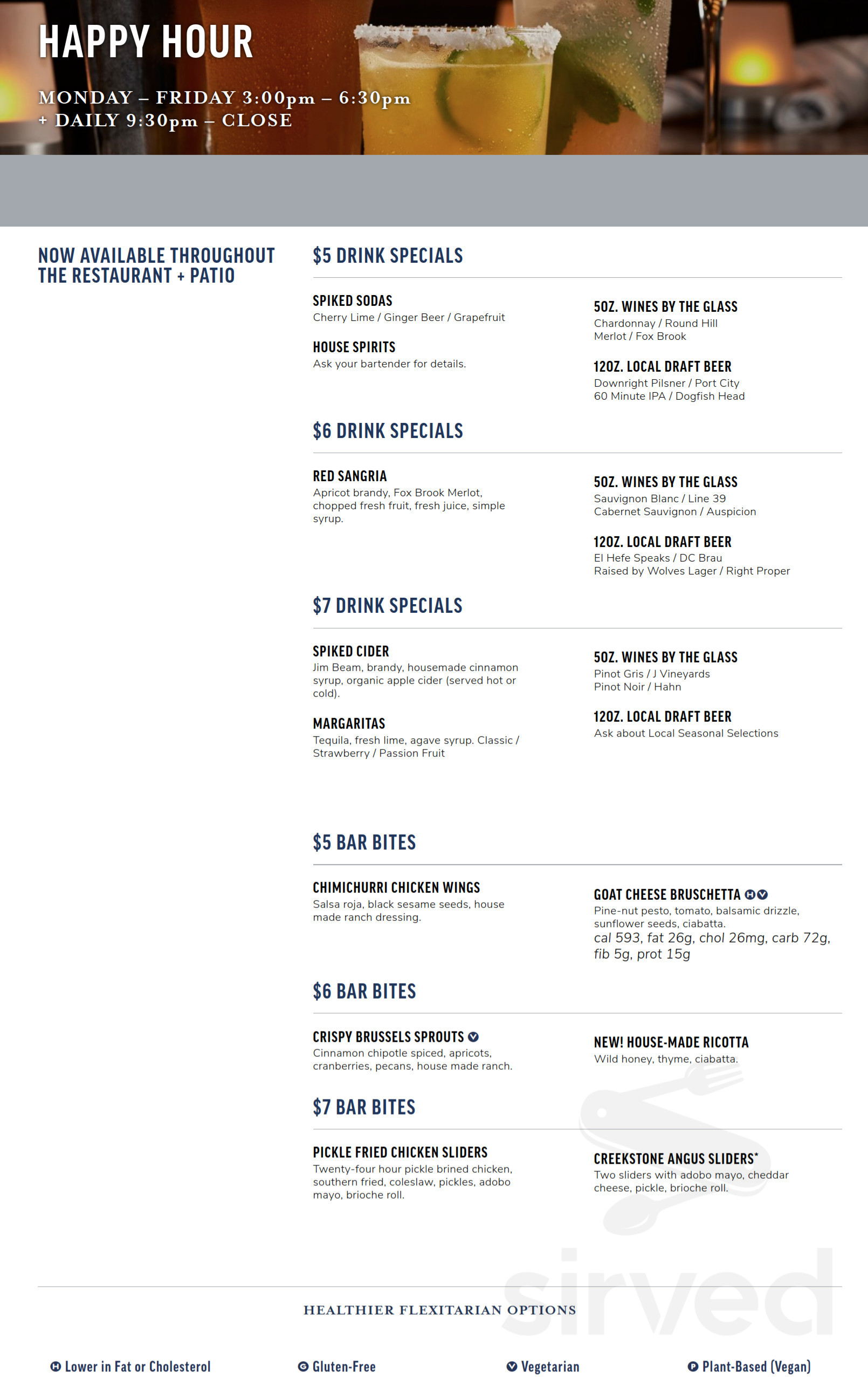 Silver menu in Bethesda, Maryland, USA