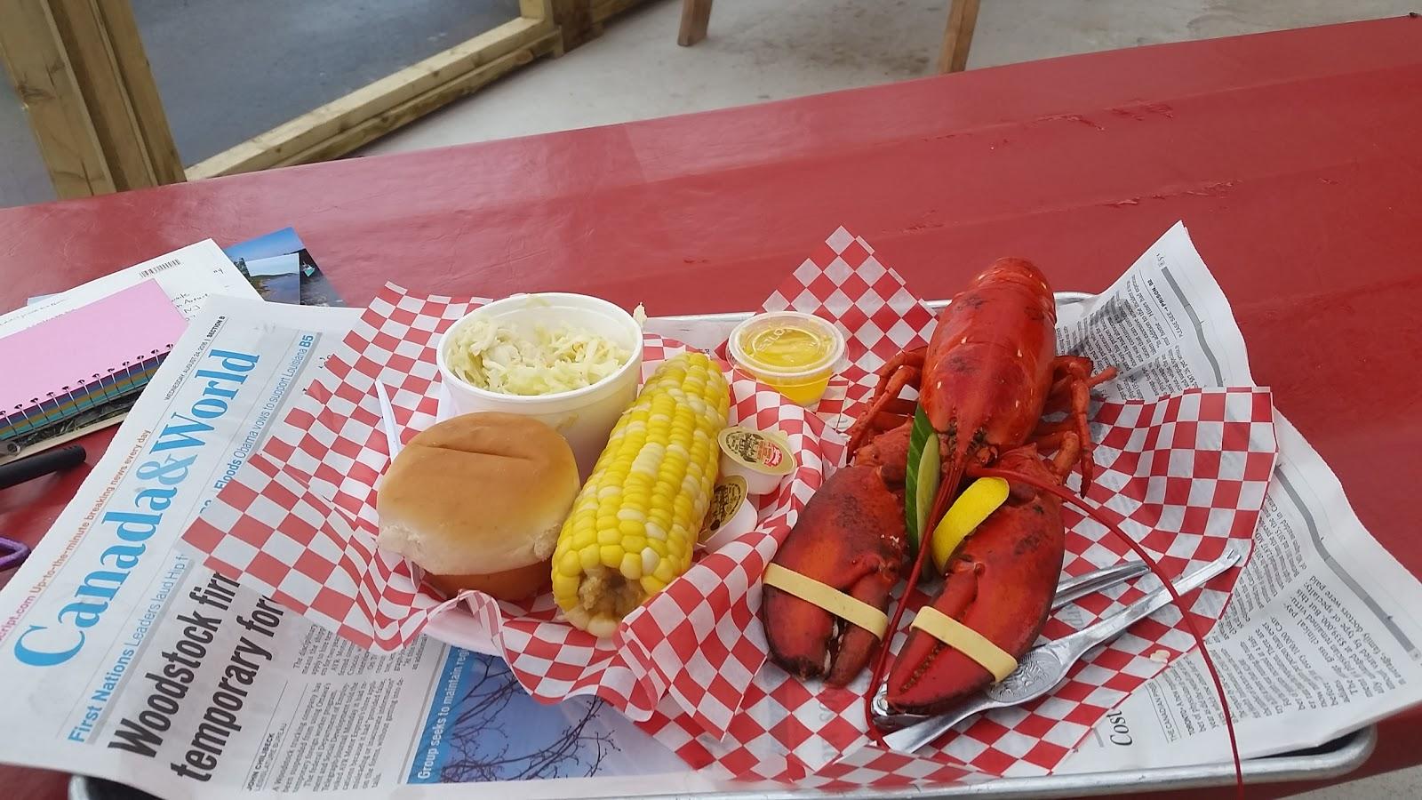 Alma Lobster Shop menu in Alma, New Brunswick, Canada