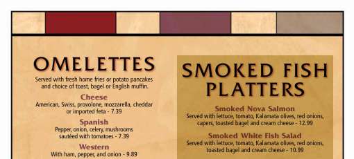 Menu for Ponzio's Diner-Bakery-Bar in Cherry Hill, NJ | Sirved