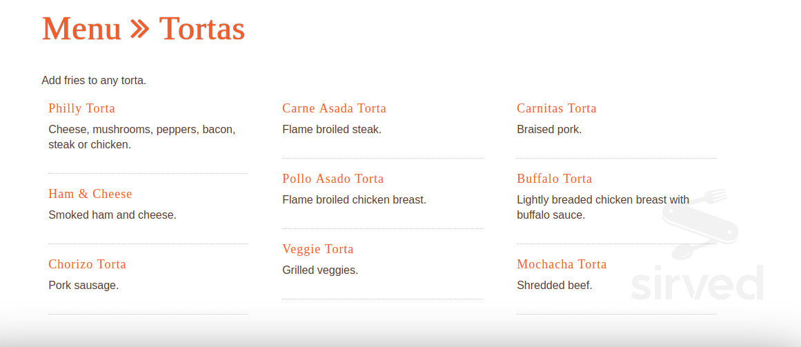 Vallarta Express menus in La Mesa, California, United States