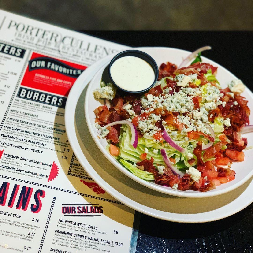 Porter Cullens Irish Pub & Restaurant menu in Evergreen Park, Illinois, USA