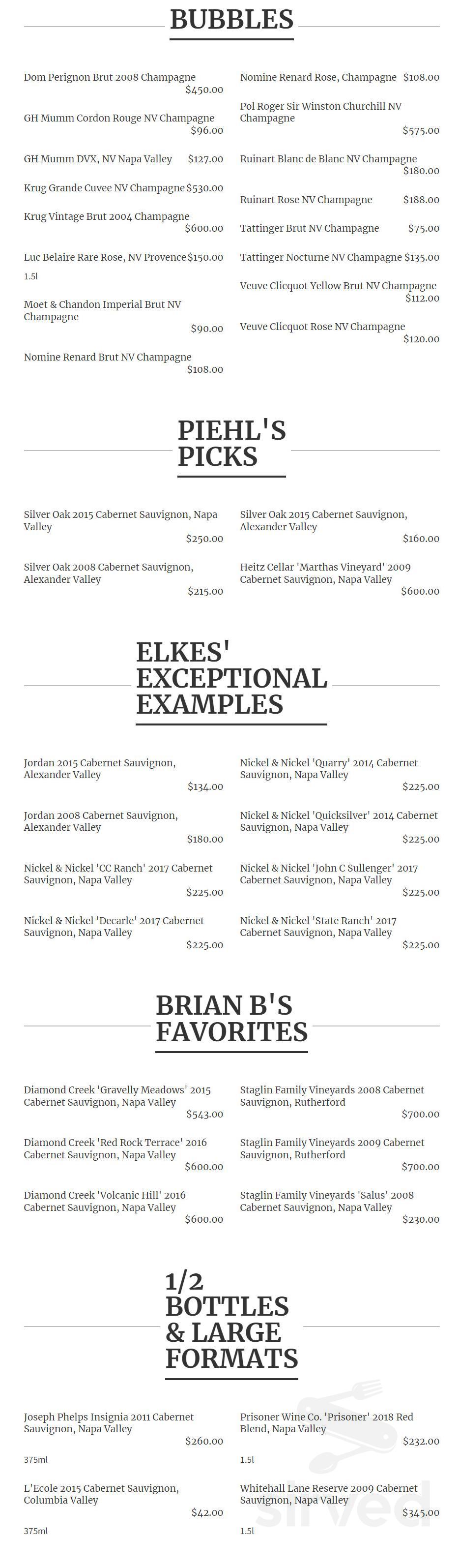 Menu - Indianapolis IN's Prime 47- Indy's Steakhouse | Sirved