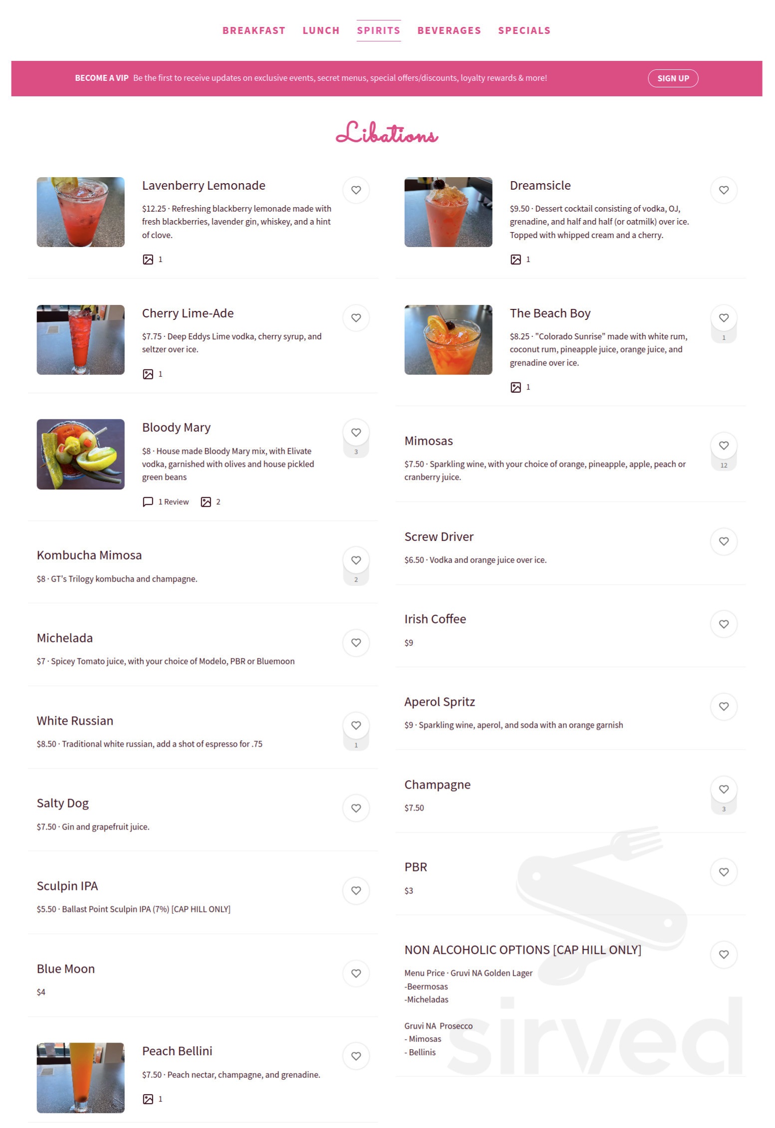 Jelly Cafe - 13th Ave menu in Denver, Colorado, USA